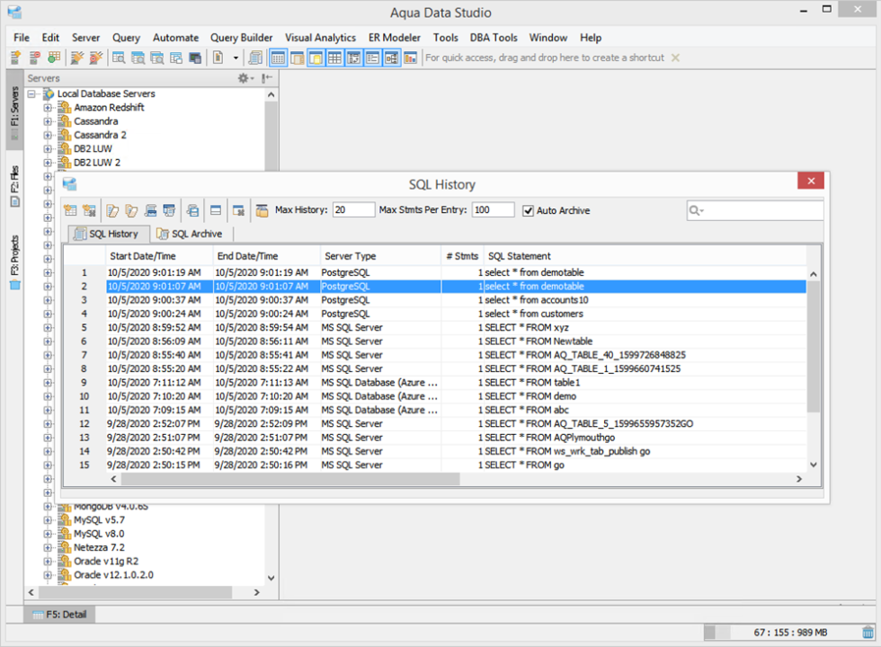 Manage data and result sets, and SQL queries with Aqua Data Studio | IDERA