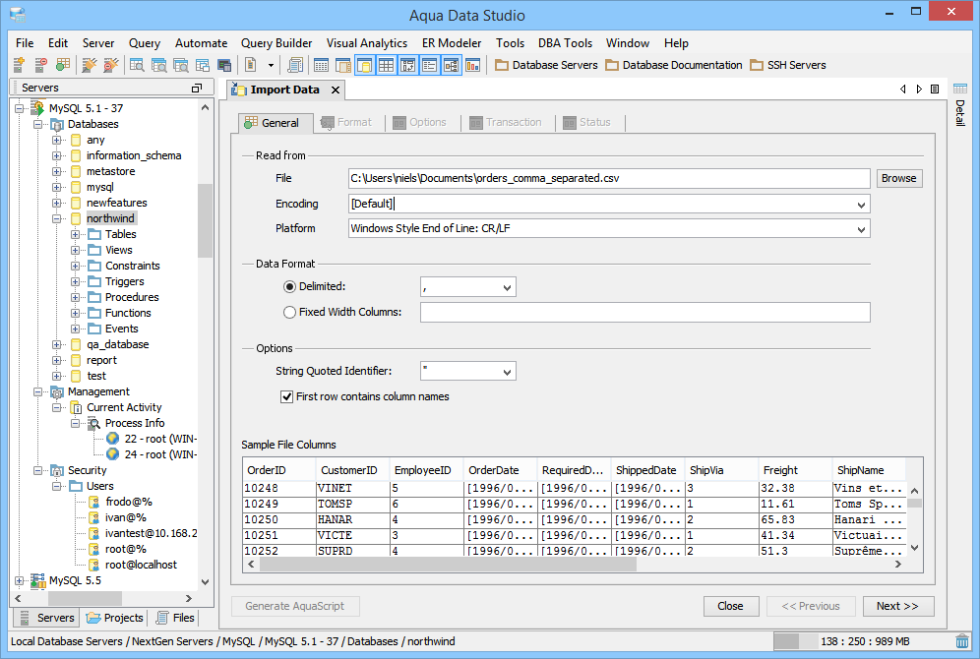 Manage data and result sets, and SQL queries with Aqua Data Studio | IDERA